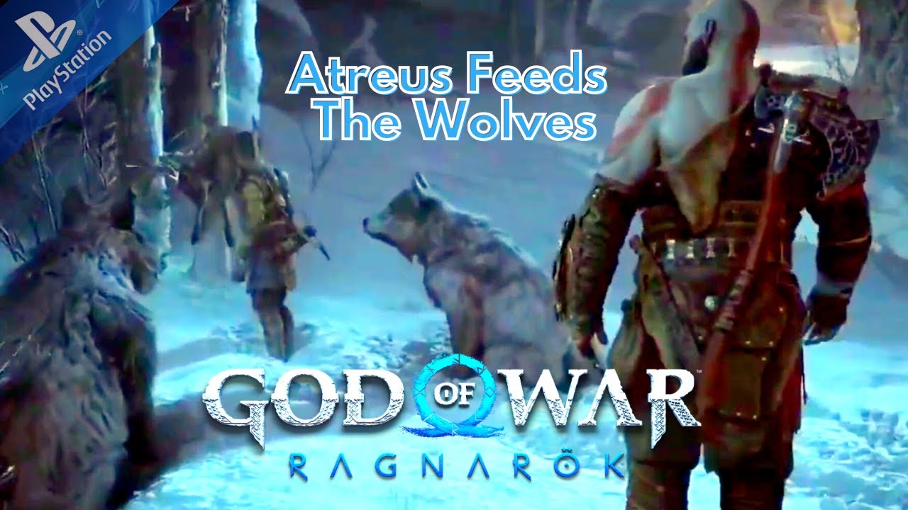 Atreus Feeds The Wolves God of War Ragnarök SPOILER - YouTube