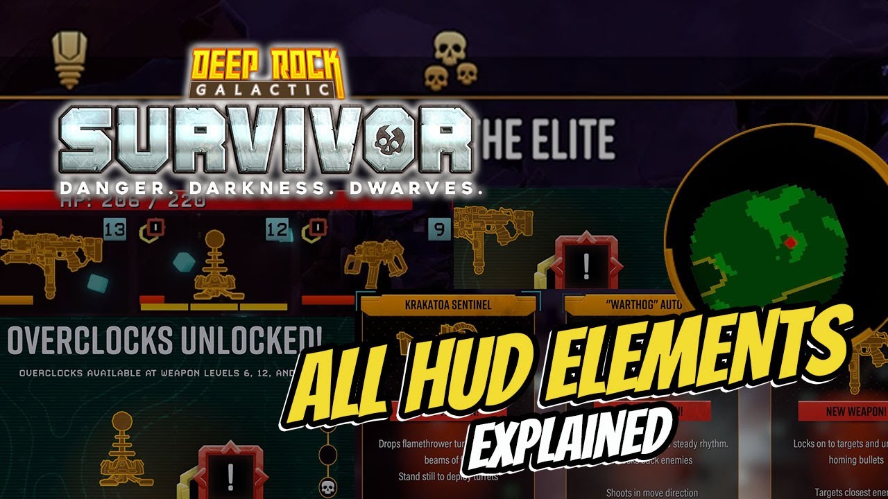 Know all HUD Elements in Deep Rock Galactic Survivor [4K 60FPS PC ...