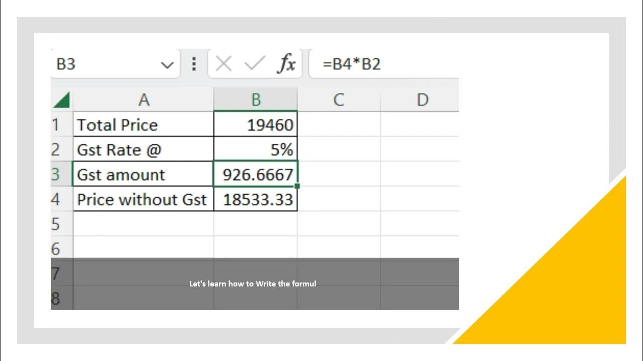 How To Substract GST From Total Price In Excel Total Price GST how-to-substract-gst-from-total-price-in-excel-total-price-gst