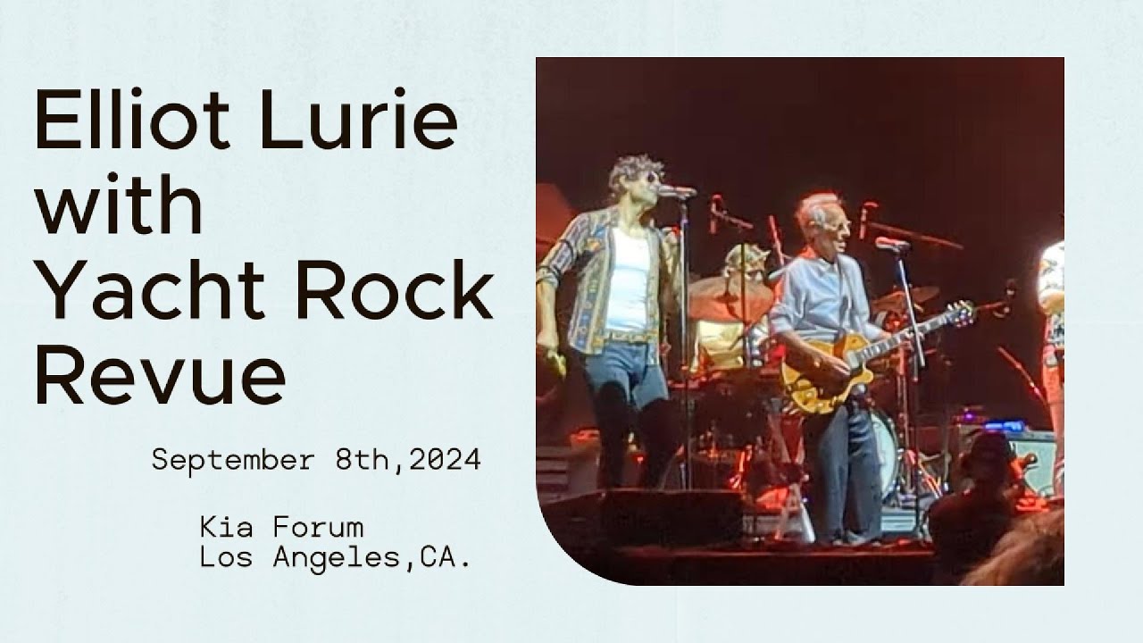 Elliot Lurie of Looking Glass Sings "Brandy" with Yacht Rock Revue at ...