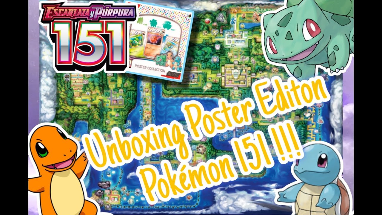 Unboxing!!! Poster Collection | Pokemon 151 😎 #pokemontcg #pokemoncards ...