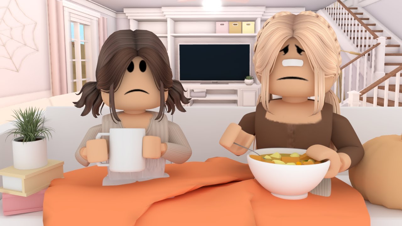 🤒The Girls Caught a Cold *FALL Sick Day* Roblox Bloxburg Roleplay - YouTube