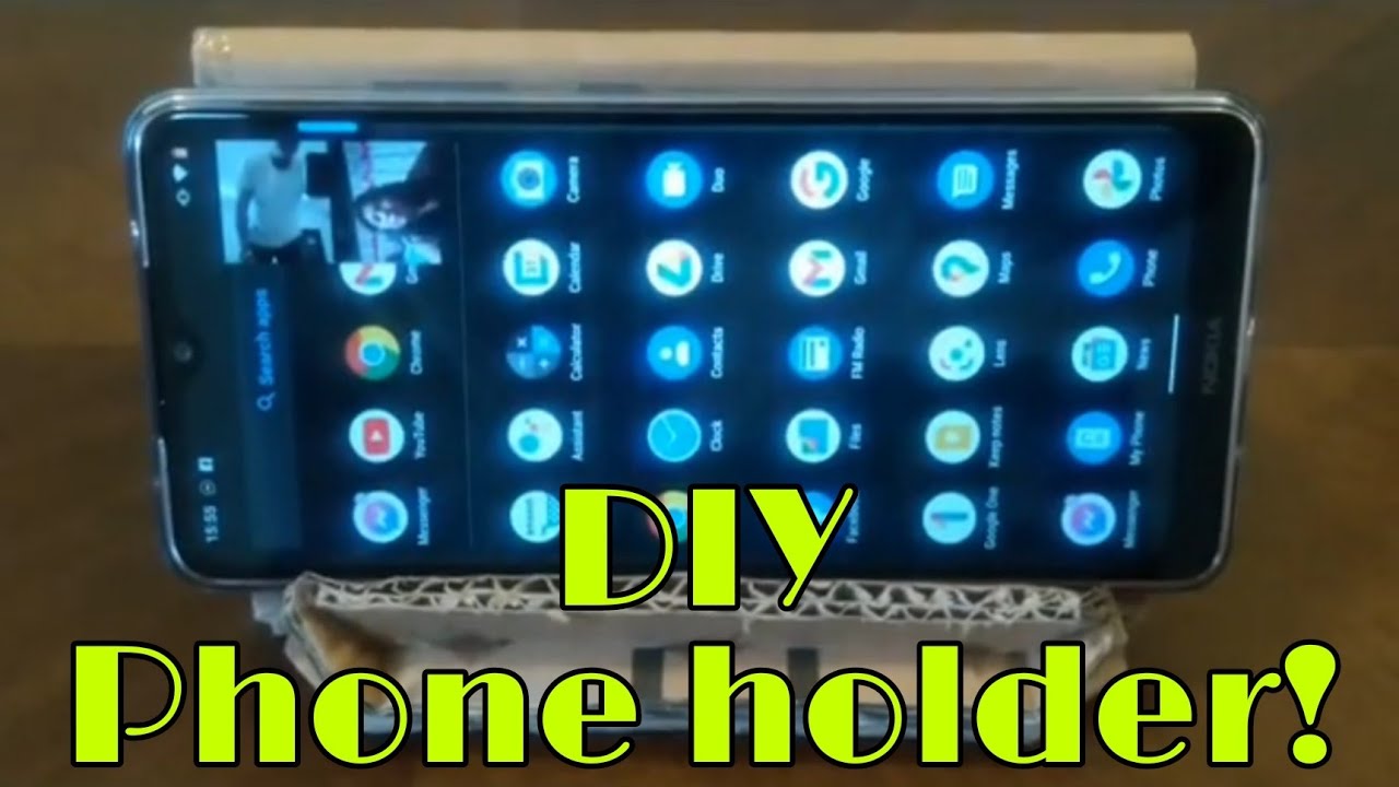 DIY - Phone holder! - YouTube