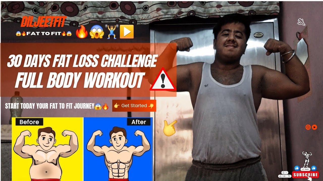 30-Day Lose Fat Challenge🔥😱!!Full Body Workout at Home!!#workout # ...