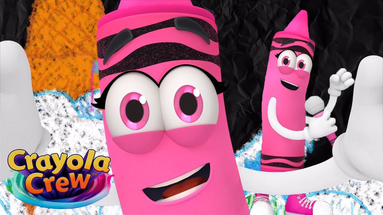 Sing-Along with the Boldest Pink Crayon | Meet the Crayola Crew | Fun ...