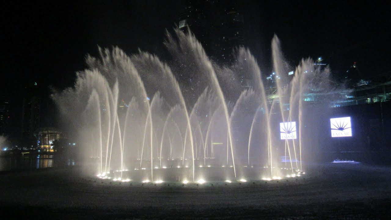 Dubai Fountain Dubai Mall Downtown Wasserspiele Burj Khalifa Lake ...
