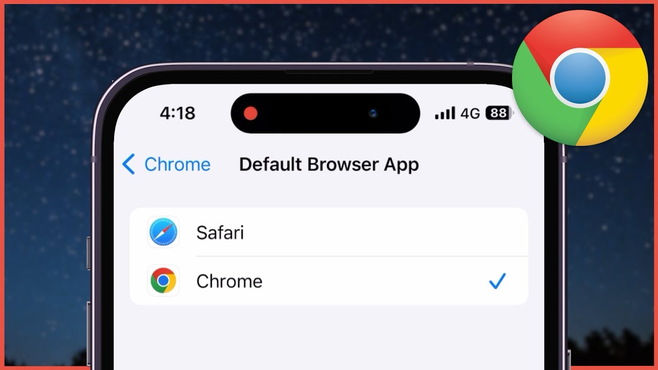 How to Set Google Chrome As Default Browser On iPhone (2024) - YouTube