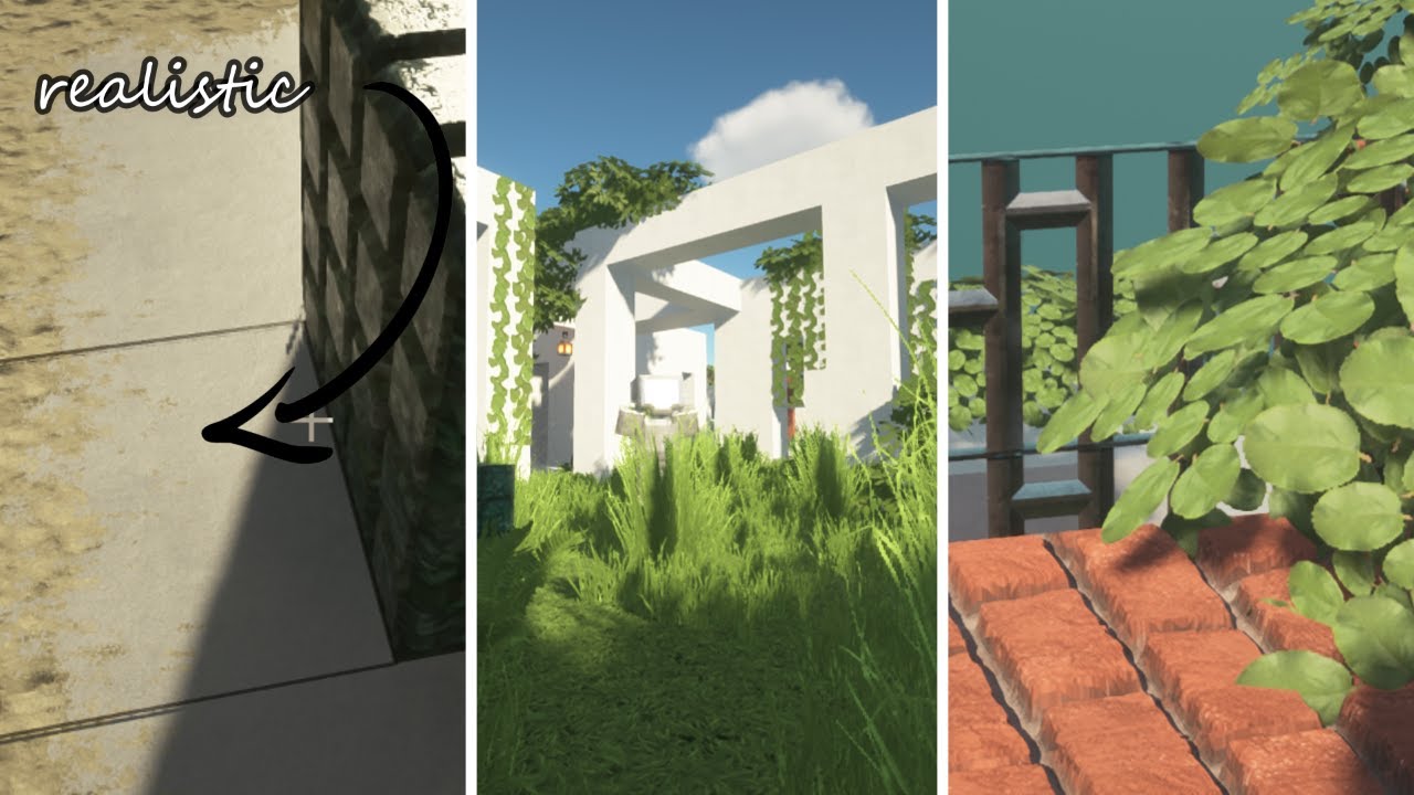 Minecraft realistic texture(FREE DOWNLOAD!!!) - YouTube