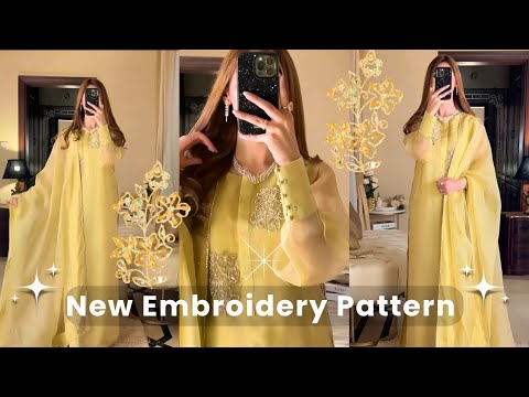 Trendy Hand Embroidery Front Work / Beautiful Pakistani Dress Design ...