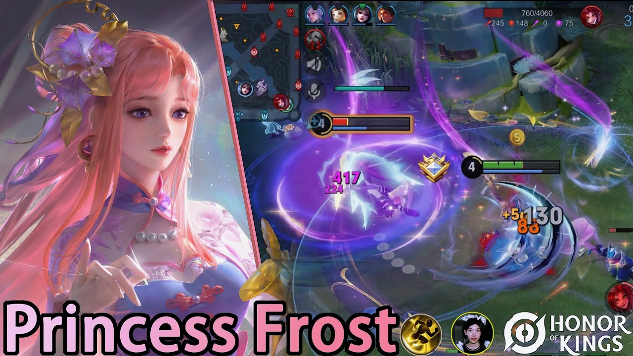 Honor of Kings（Princess Frost）Costume designer theme skin｜Skin temática do figurinista - YouTube