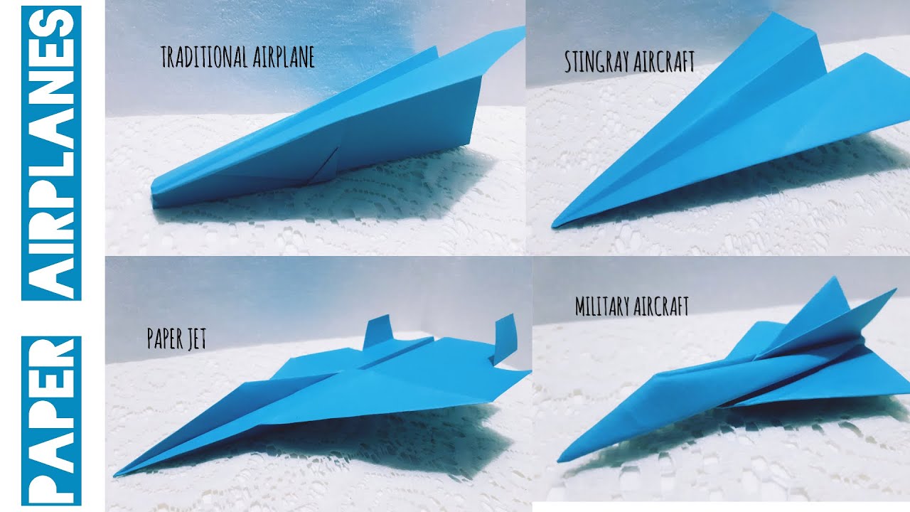 How to make paper airplane | Paper aircraft | Paper jet | Stingray ...