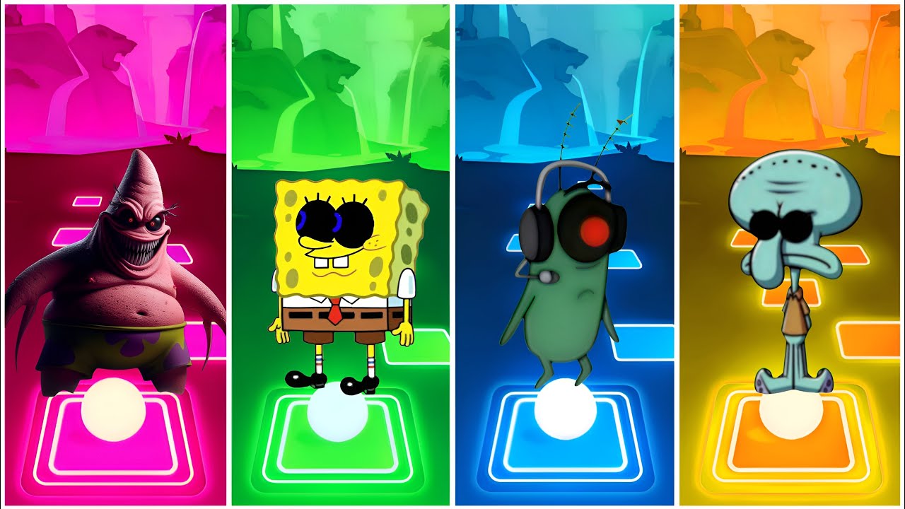 PATRICK EXE VS SPONGEBOB EXE VS PLANKTON EXE VS SQUIDWARD EXE | TILES ...