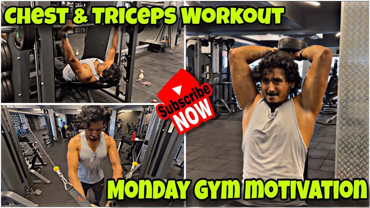 Blast your chest and triceps with this intense workout! Get ready to ...