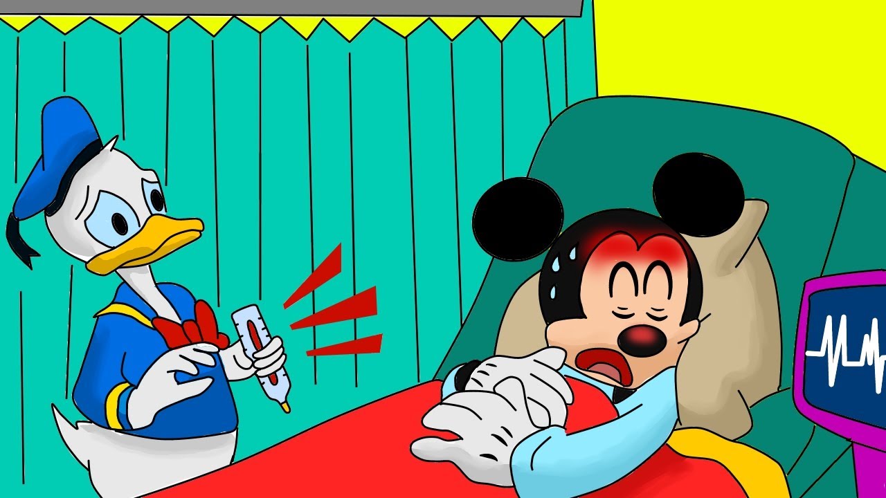 Mickey Mouse Clubhouse Sick Fever Checked Donald | Mickey Fanmade ...