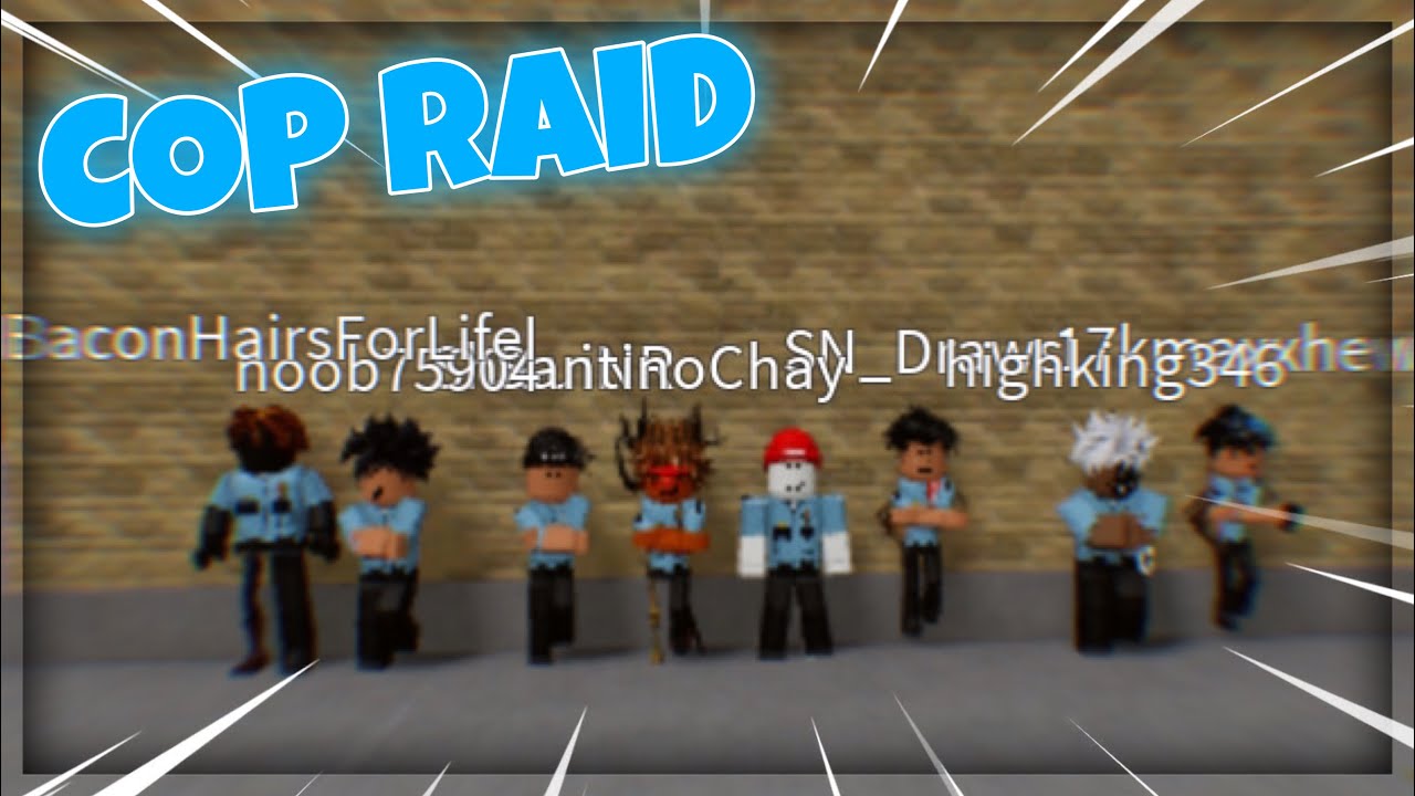 We raided as cops in da hood (Roblox) - YouTube