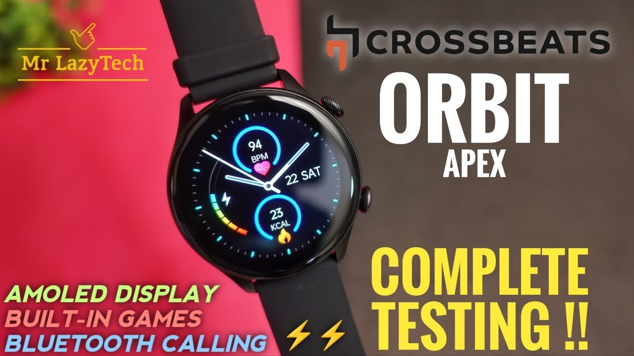 Crossbeats Orbit APEX Smartwatch Under 5000 with Amoled Display and ...