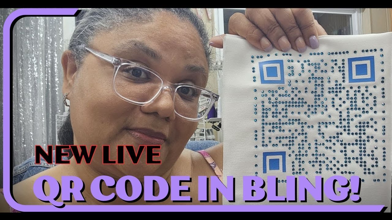 RHINESTONE QR Code Fun... Let's see if it works! BLING a QR Code with us! - YouTube