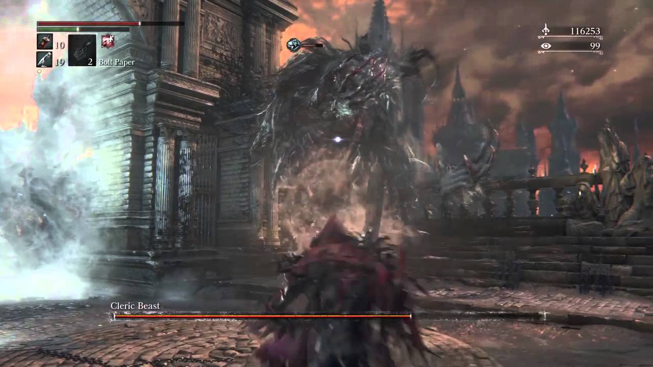 Bloodborne 1st boss 2nd play through - YouTube