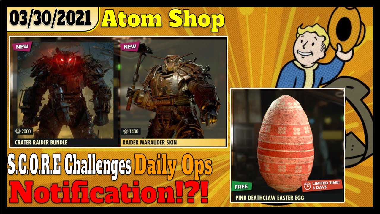 Fallout 76 Atomic Shop Update Raider Marauder Bundle made it to Atom ...