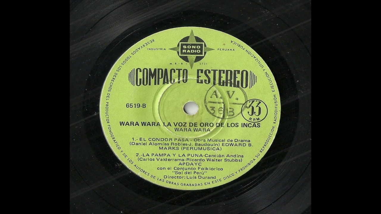 Wara wara "la voz de oro de los incas" - Mini LP/EP Folk Old (Audio sin ...