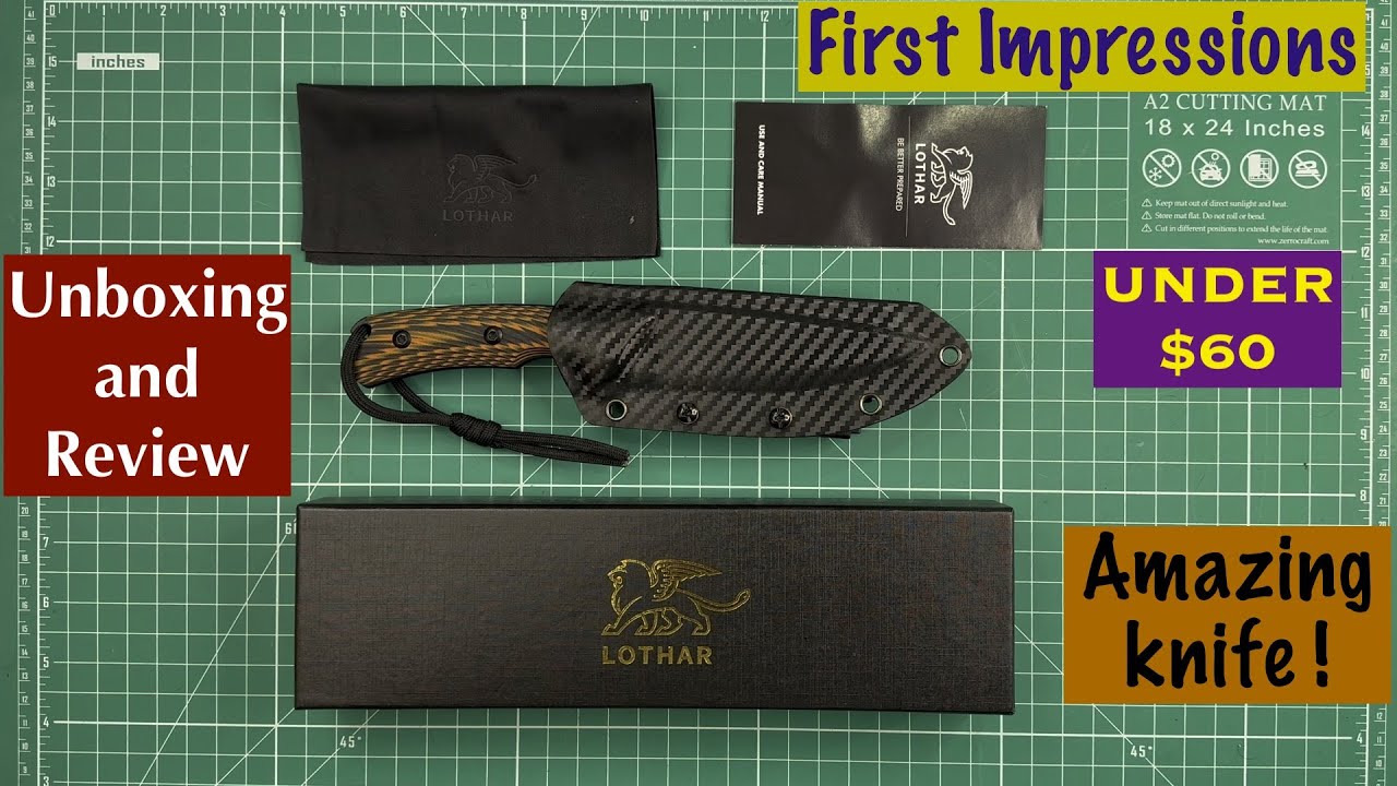 LOTHAR KNIVES FOX. Unboxing and Review. - YouTube
