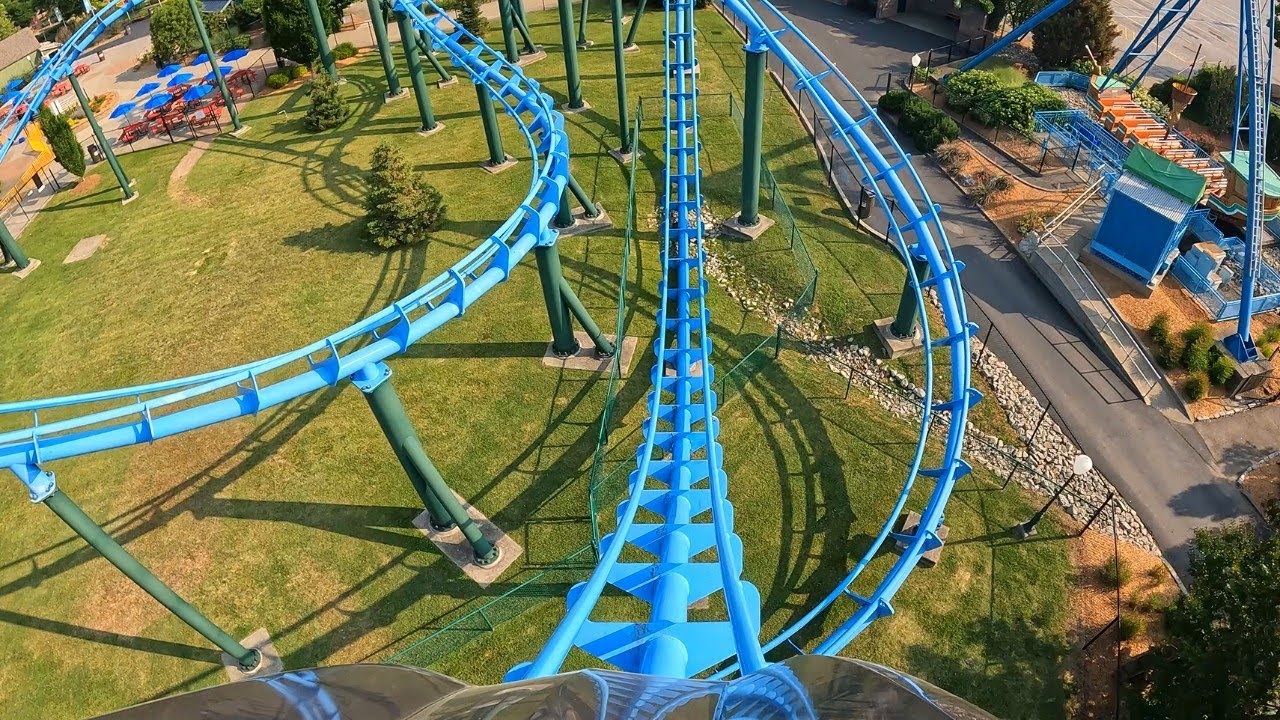 Lightning Run On Ride POV - Kentucky Kingdom - YouTube