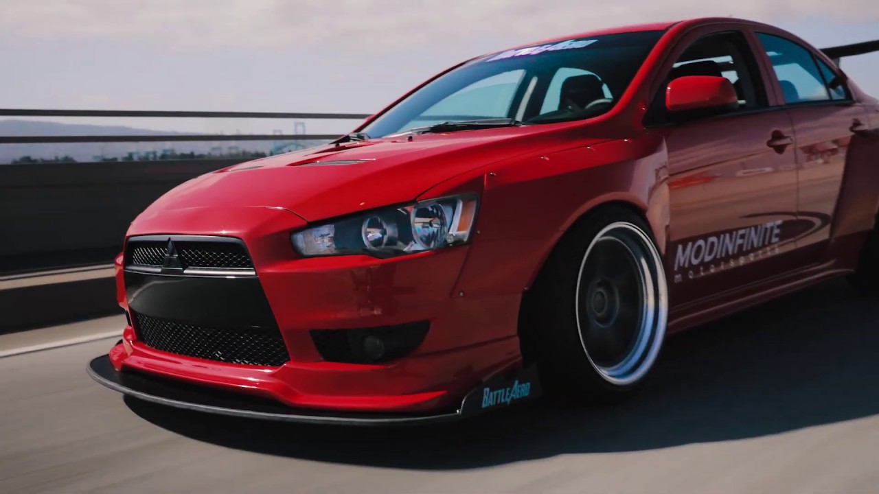 Battle Aero X ModInfinite Wide Body Mitsubishi Lancer - YouTube