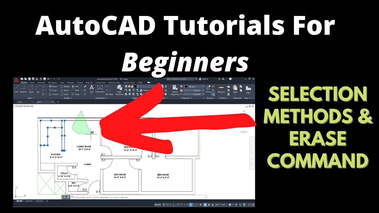 Selection Methods Erase In AutoCAD YouTube Selection Methods Erase In AutoCAD YouTube