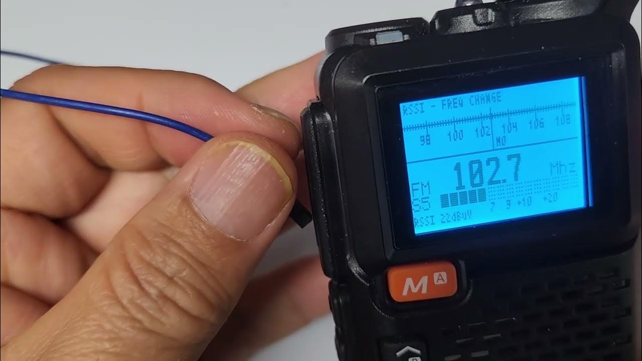 Introduction to CEC firmware FM radio function for UV-K5 - YouTube