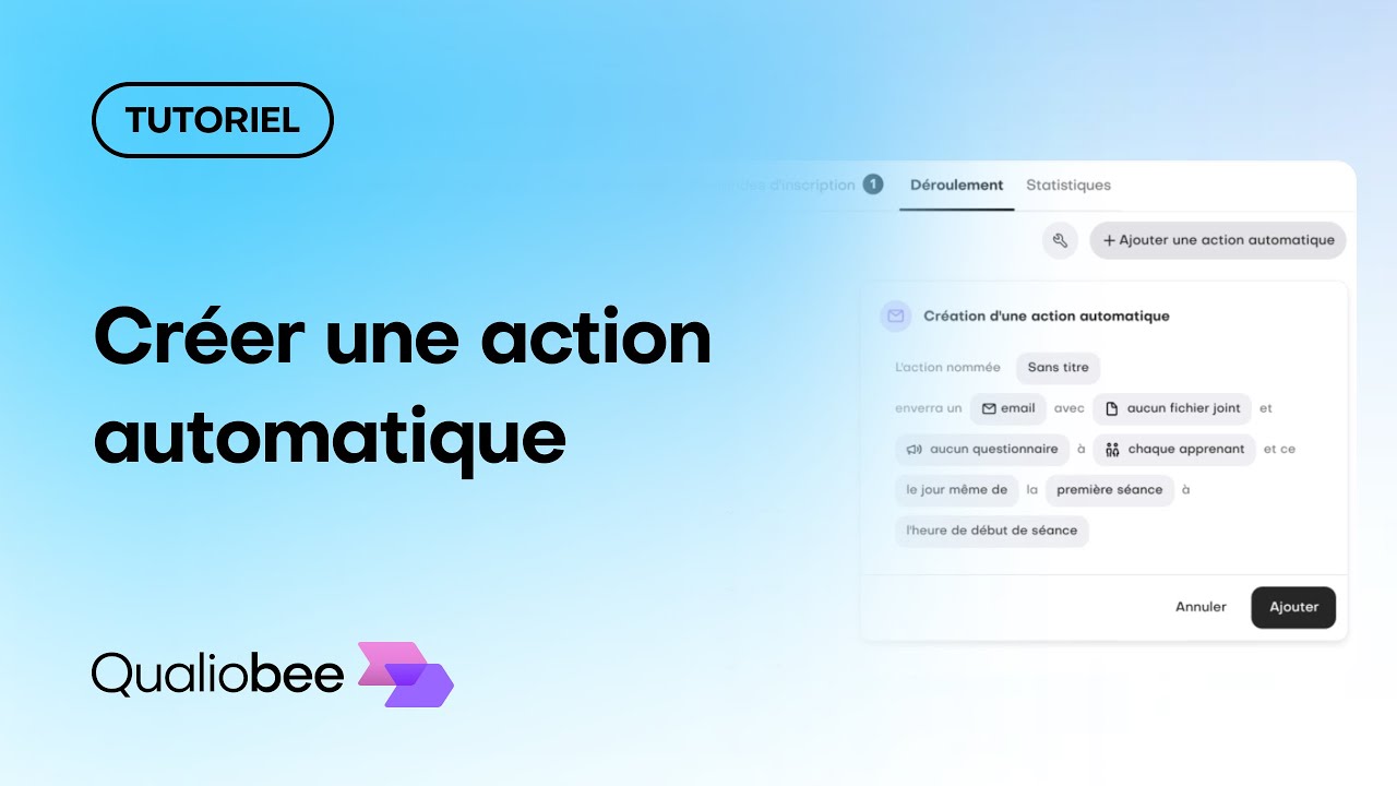 Créer une action automatique - YouTube