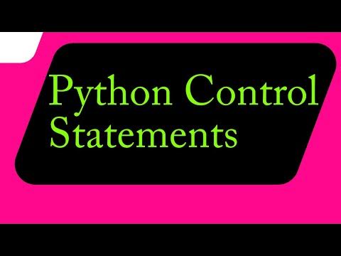 Python Control Statements - YouTube