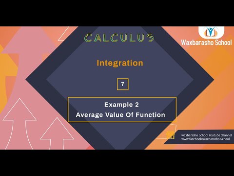 average value of a function using integration . example 2 - YouTube
