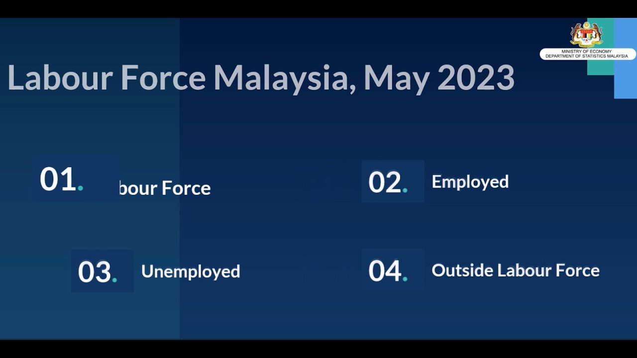 Labour Force Statistics, Malaysia, May 2023 - YouTube
