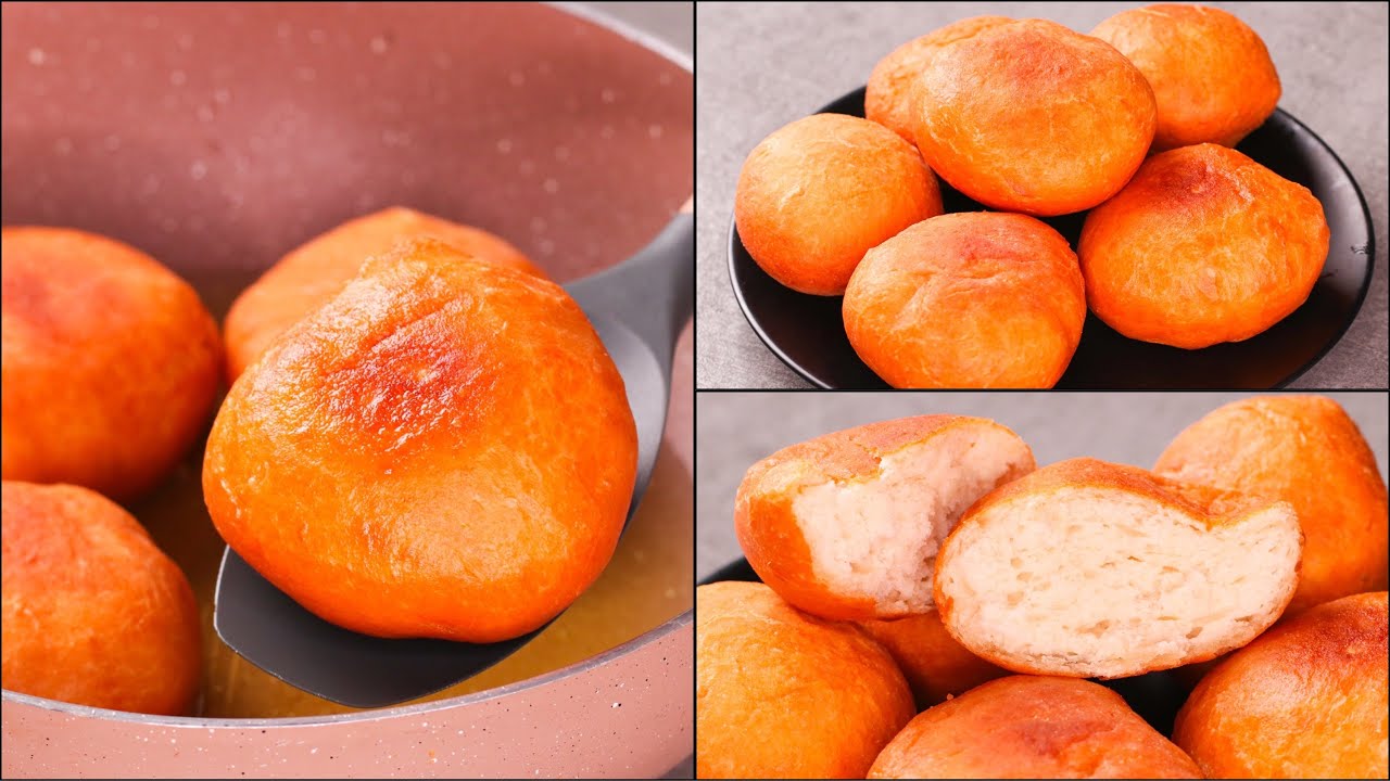 EGGLESS FRIED BUN RECIPE | WITHOUT OVEN | BUN RECIPE | FRIED BREAD ...