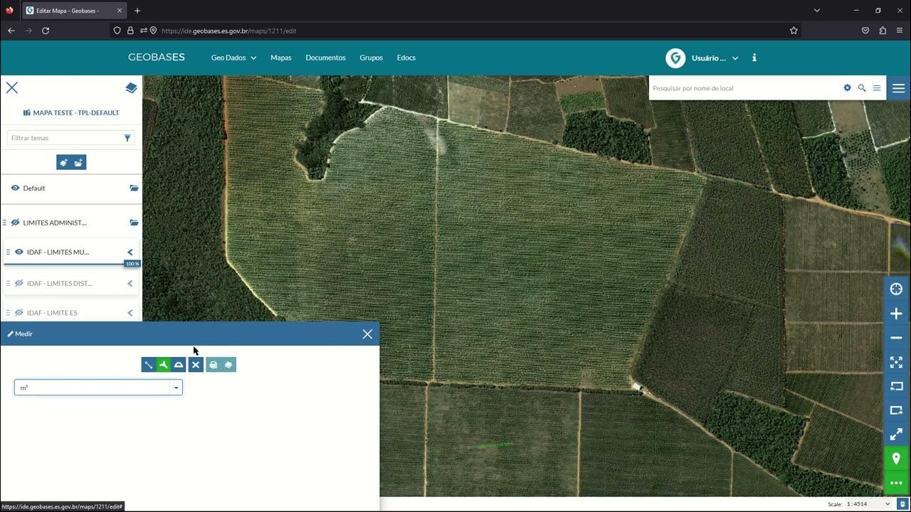 GEOBASES 3.0 - MAPAS - FERRAMENTA DE MEDIÇÃO - YouTube