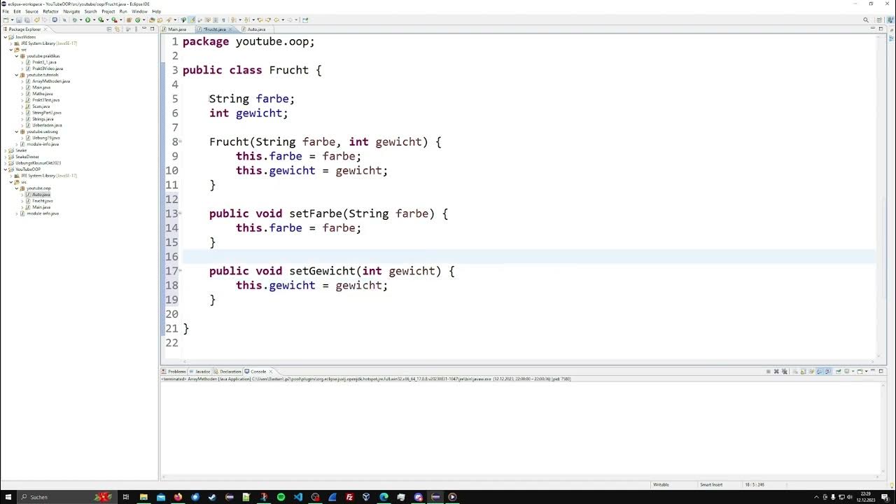 Programmieren in Java 1: Video 37 | Konstruktor - YouTube