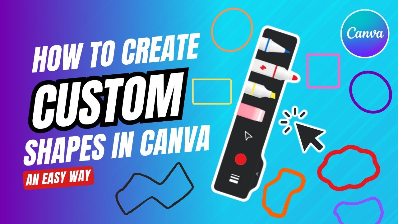 How to Create Custom Shapes in Canva - YouTube