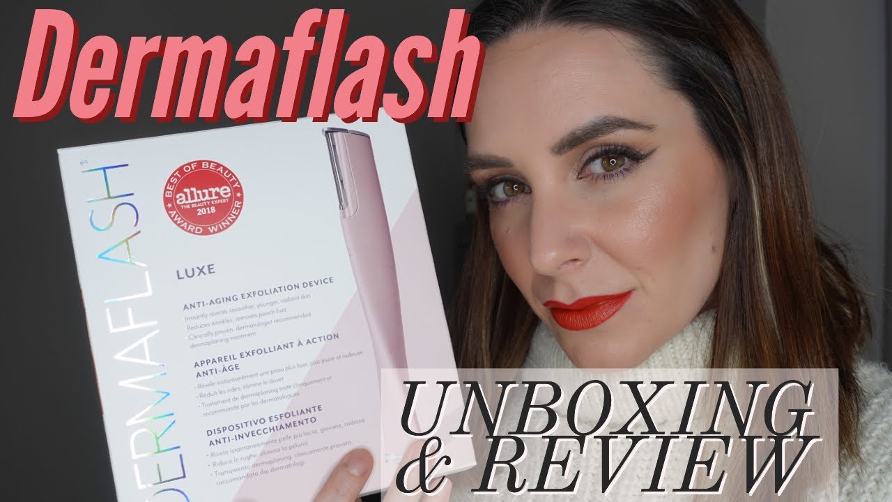 DERMAFLASH | At Home Dermaplaning | DEMO | Unbox | Review - YouTube