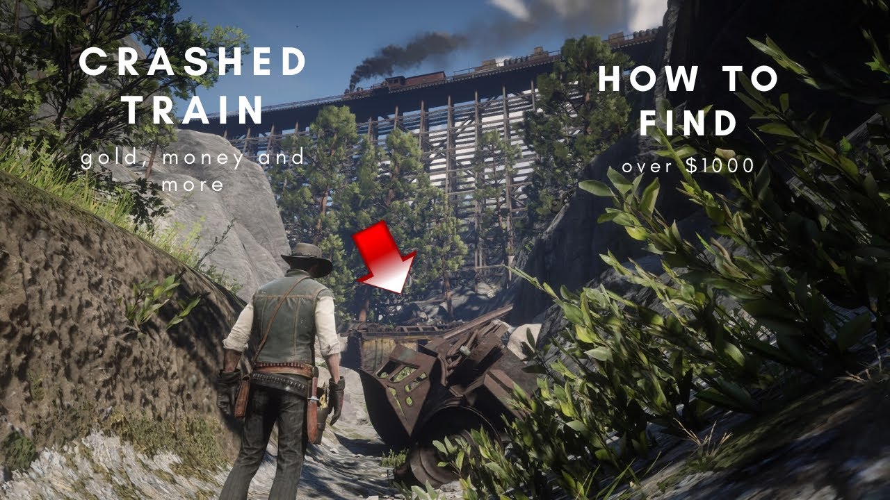 Hidden Train With Gold Inside In RDR2 | Over 1000$ - YouTube