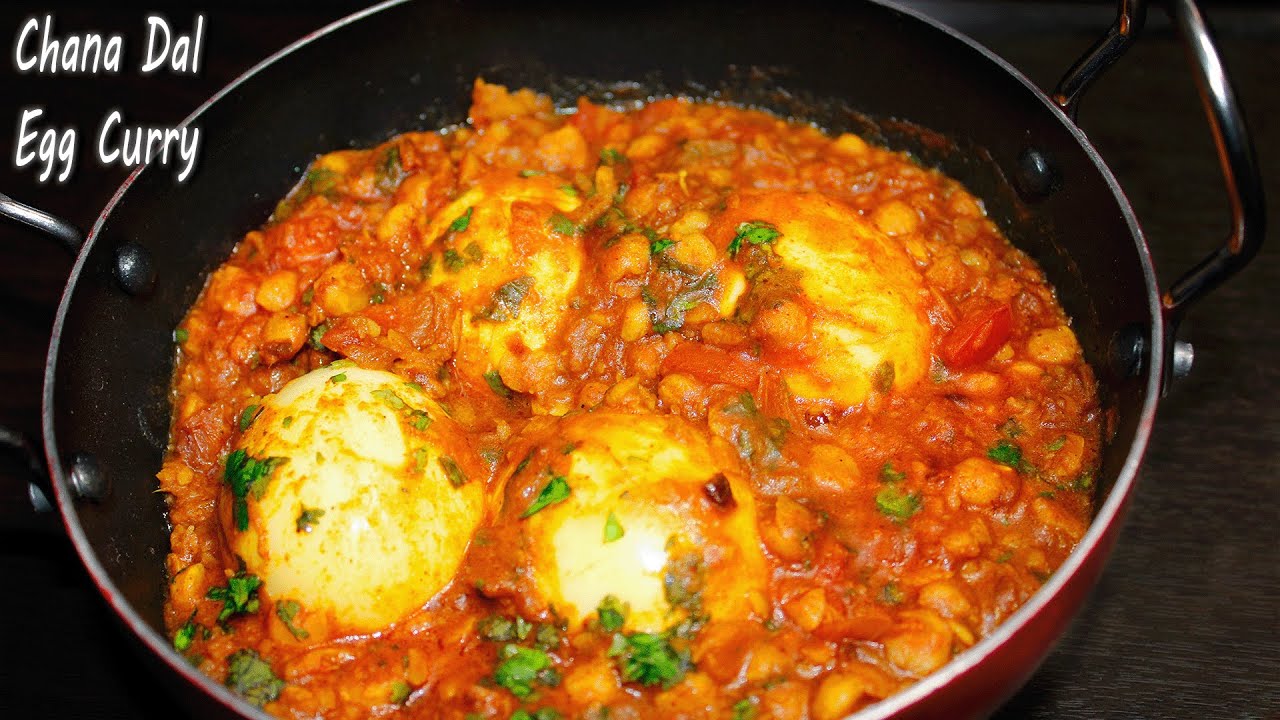 Spicy CHANA DAL EGG MASALA Curry - Jyostna Devi || The Original Taste ...