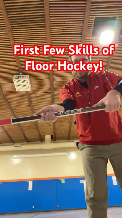 First skills of Floor Hockey Unit! - YouTube