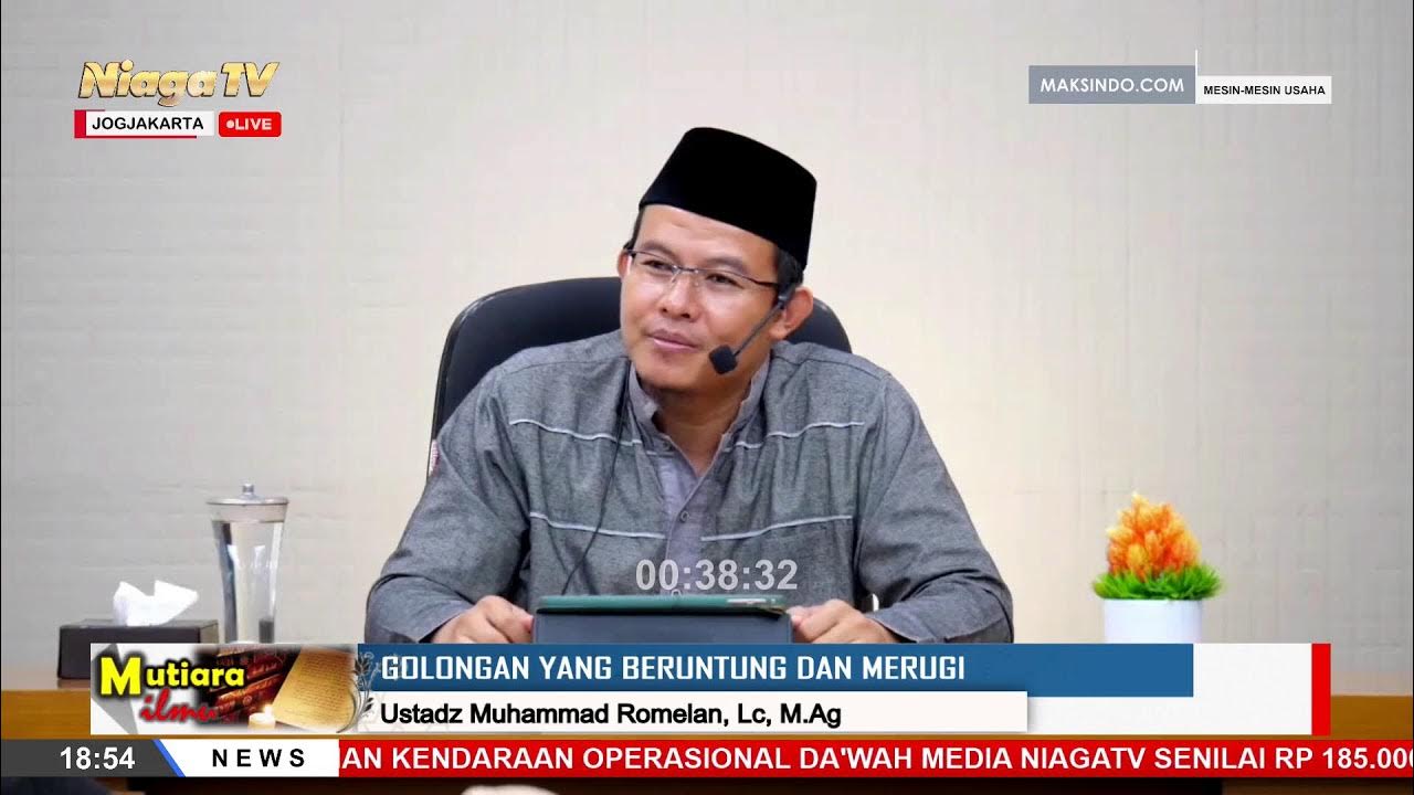 🔴Live | GOLONGAN YANG BERUNTUNG DAN MERUGI [Tafsir Juz Amma ]🎙Ustadz Muhammad Romelan, Lc, M.Ag ...