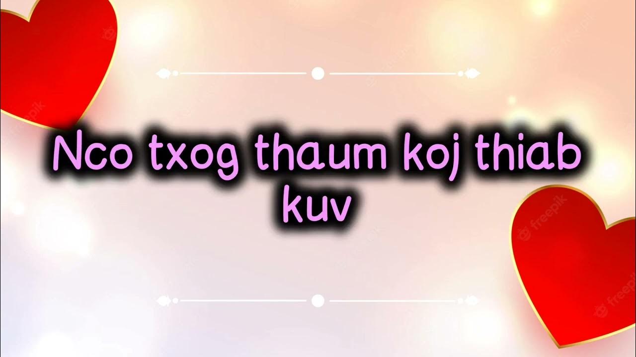 Tsab Ntawv Nco - Ly Dang Karaoke - YouTube