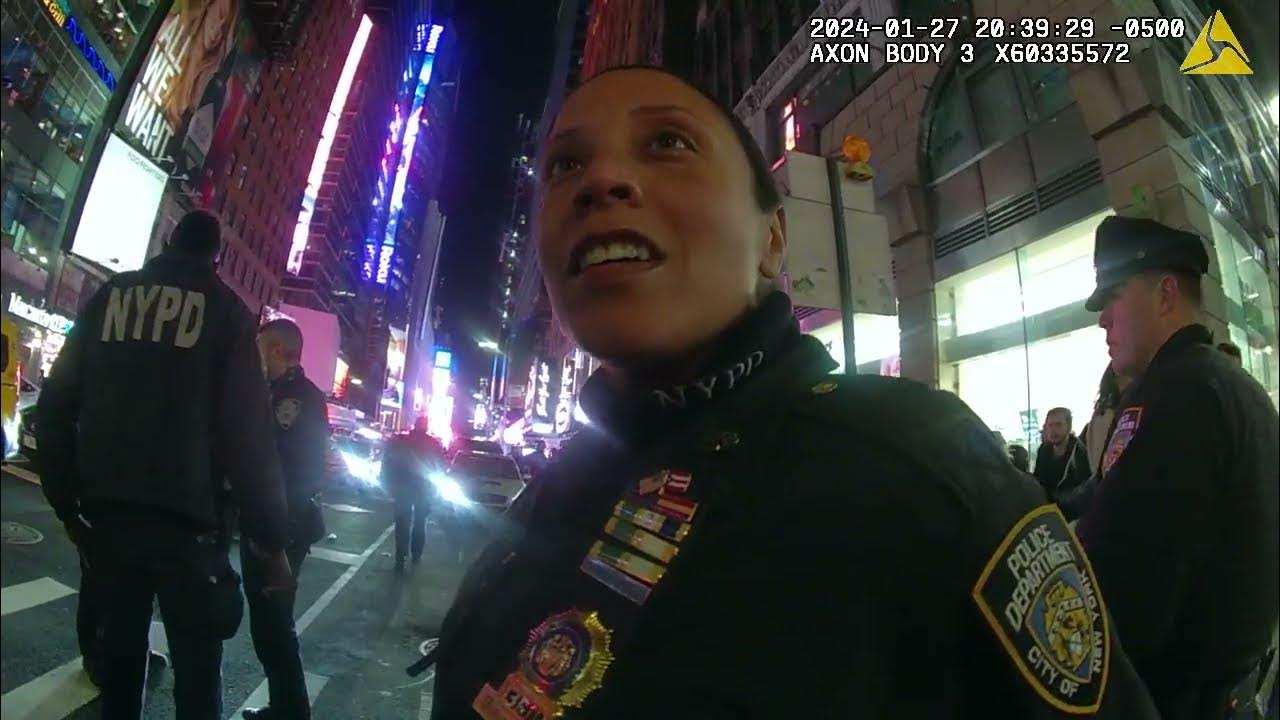 Bodycam Video Of Nypd Officer During Times Square Altercation With