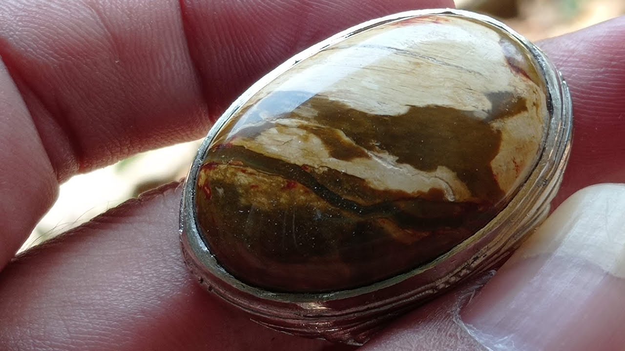 REVIEW!! BATU AKIK MOTIF KUlIT MACAN FIRALLLL - YouTube