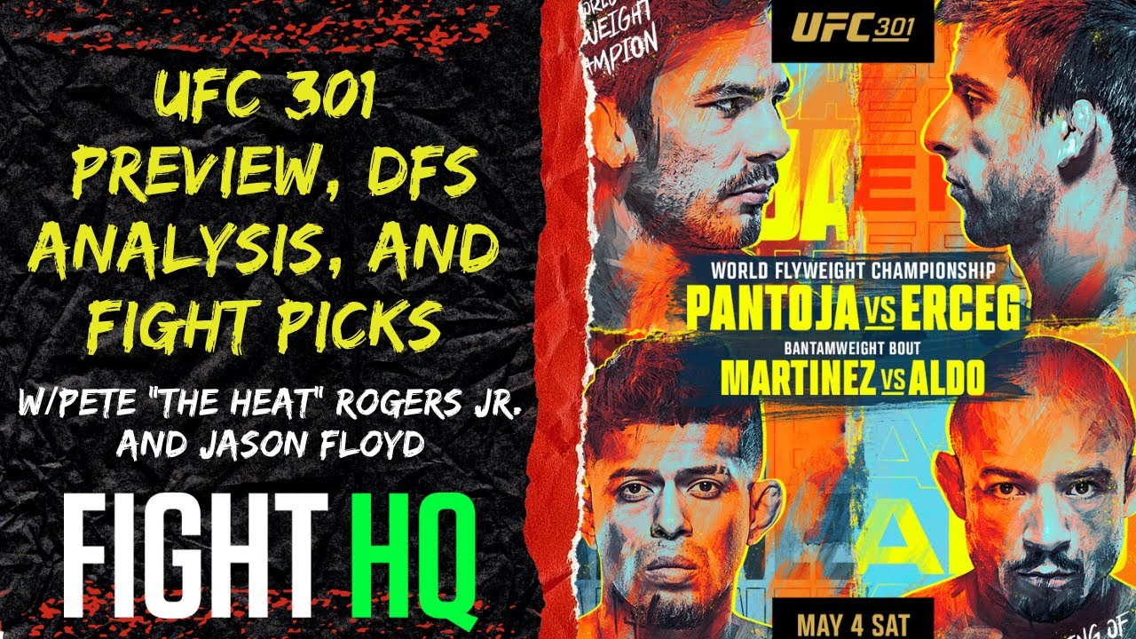 UFC 301 Preview, DFS/Betting Analysis, and Fight Picks - YouTube