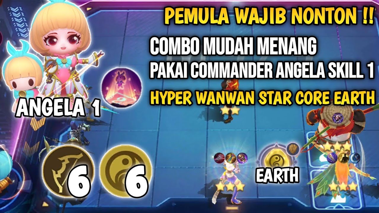 COMBO MUDAH MENANG PAKAI COMMANDER ANGELA SKILL 1 MAGIC CHESS MOBILE LEGENDS HYPER WANWAN SC ...