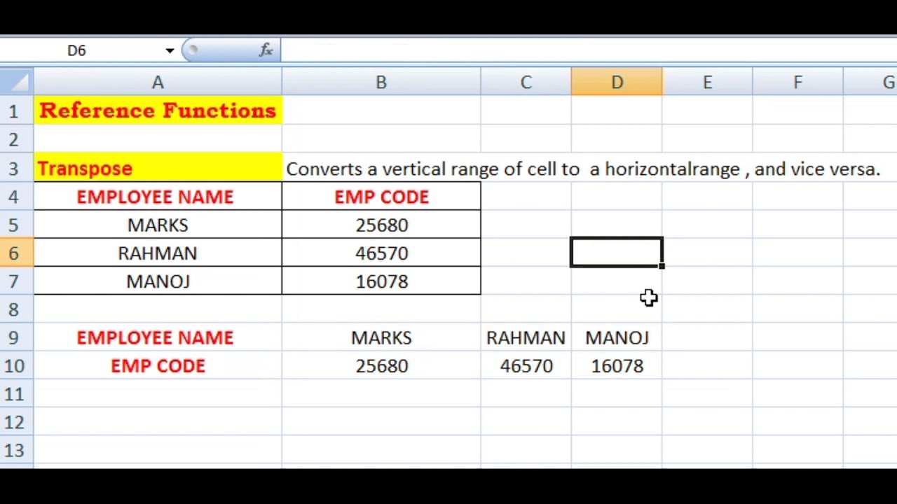 EXCEL TRANSPOSE FUNCTION YouTube excel-transpose-function-youtube