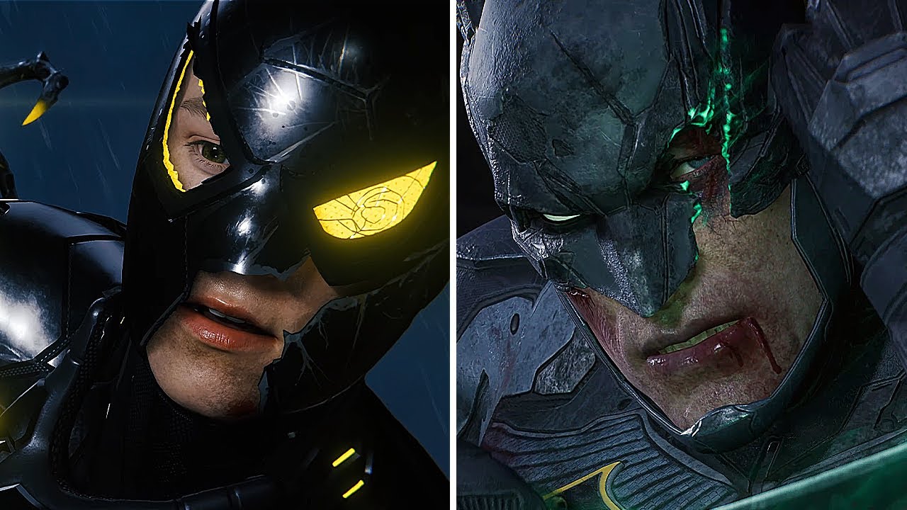 Comparison of Mask Being Destroyed | Gotham Knights vs Marvel's Spider ...