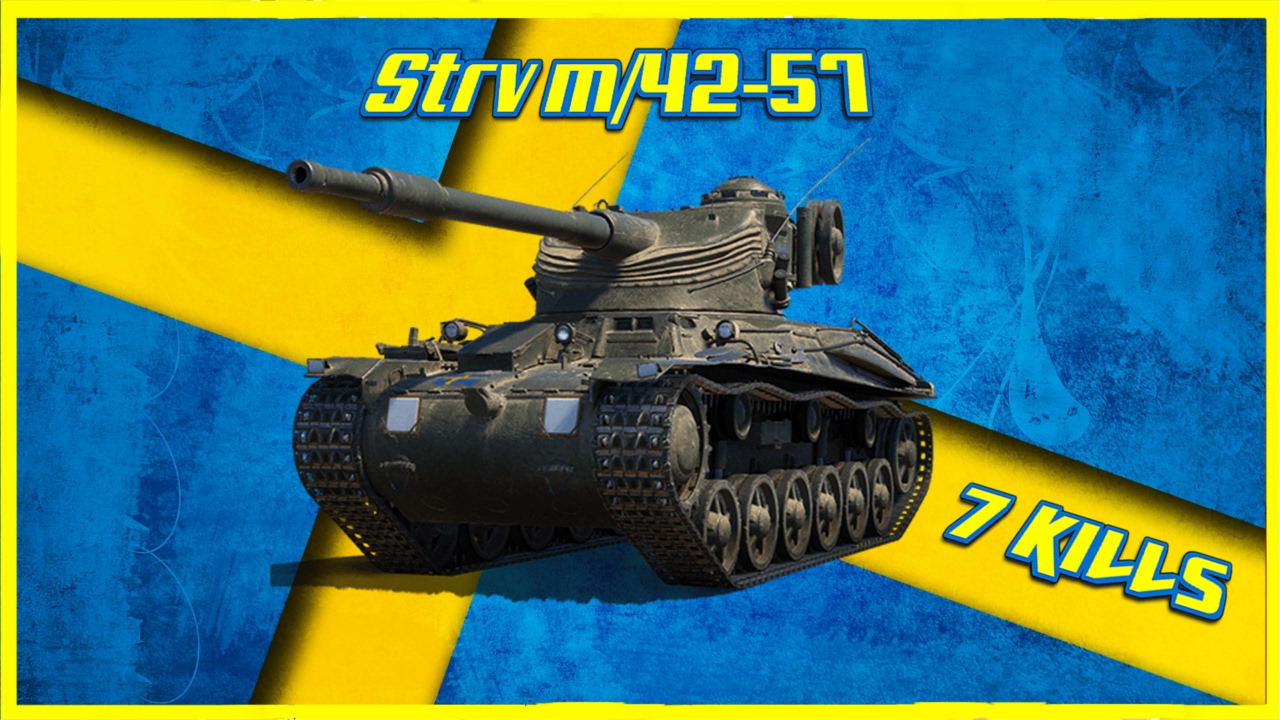 World Of Tanks Replay - Strv m/42-57 - 7 Kills - YouTube